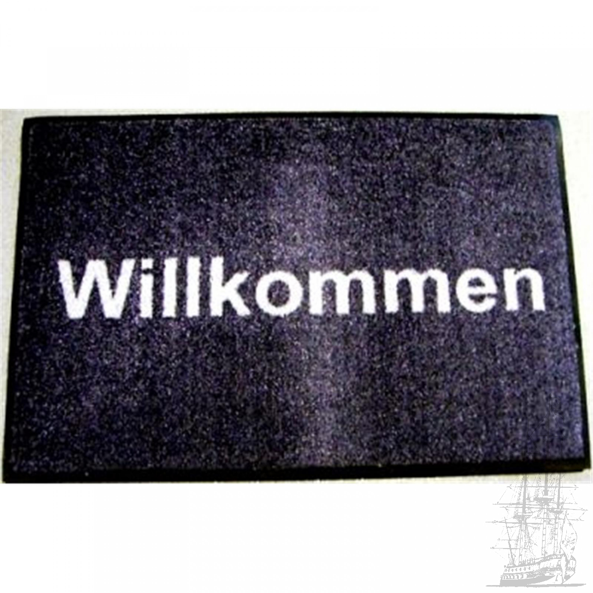 Fussmatte Willkommen anthrazit - Atelier-Zippel.de, Maritim-Shop, 29,90