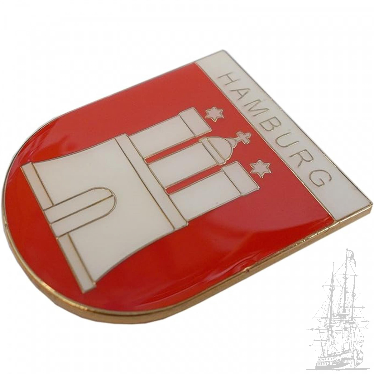 Magnet Hamburg Wappen - Atelier-Zippel.de, Maritim-Shop, 4,90